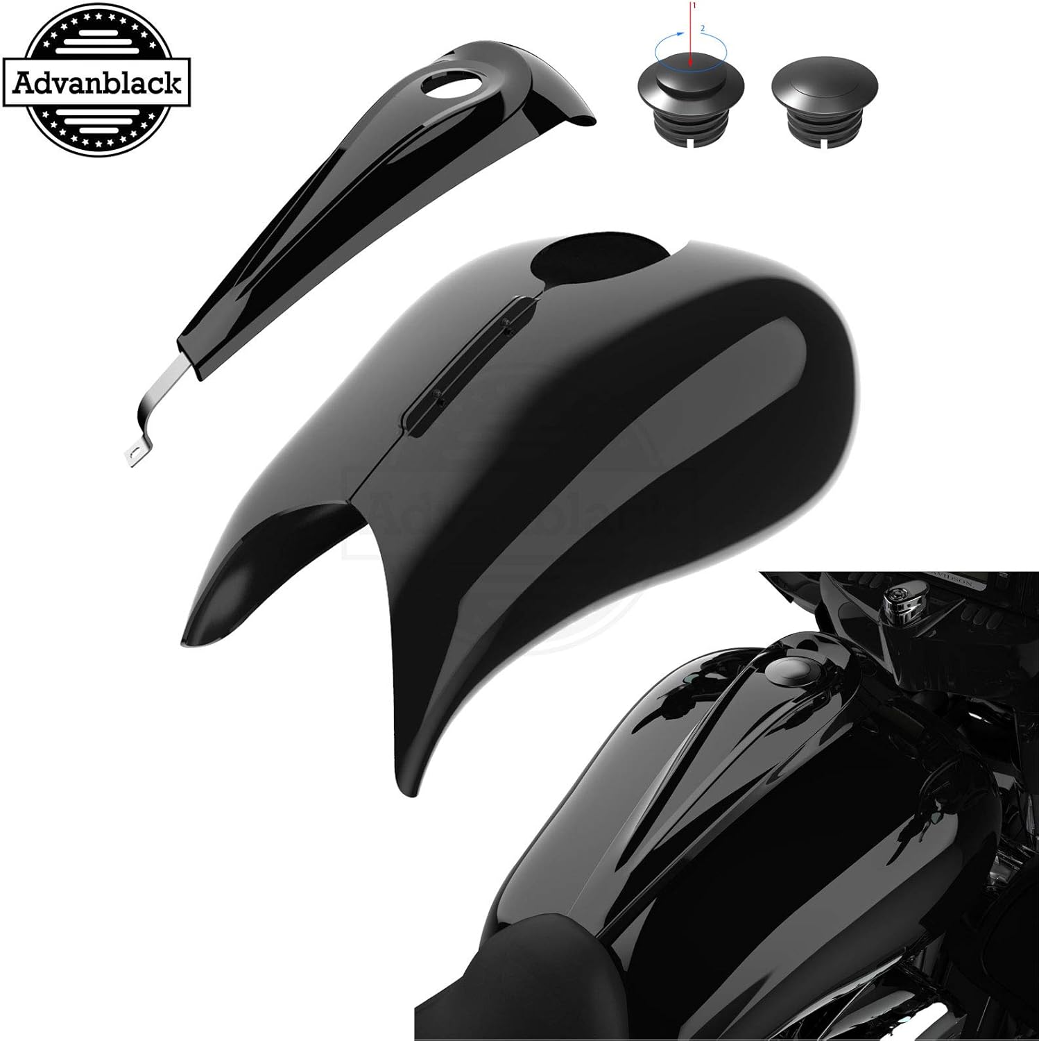 Amazon.com: Stretched Tank Covers and Tank Dash Console Fit for 2009 ...