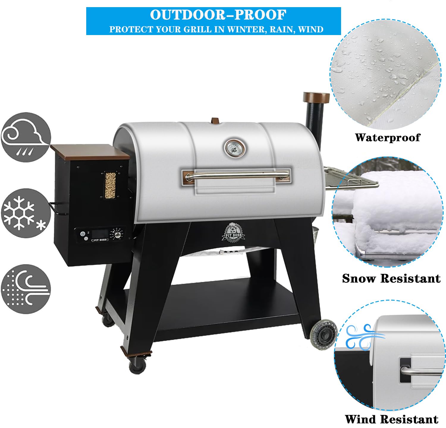 Snapklik.com : Grill Thermal Insulated Blanket For Pit Boss Austin XL ...