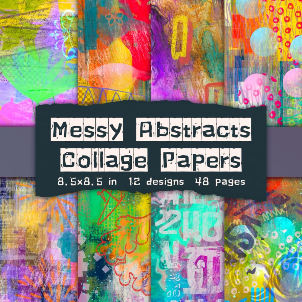 Messy Abstracts Collage Papers: Craft Papers for Scrapbooking, Collage ...