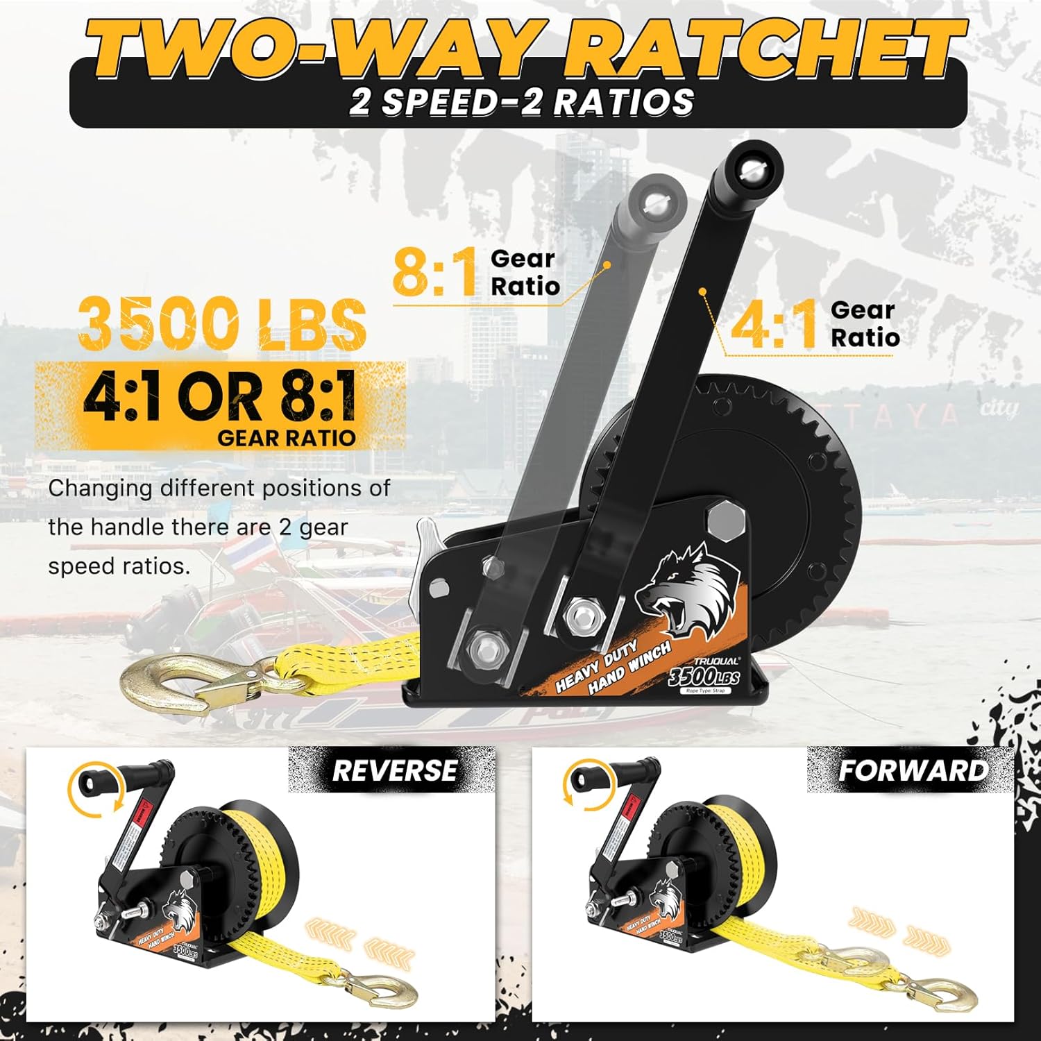 Boat Trailer Winch, Heavy Duty Hand Crank winch with Philippines | Ubuy