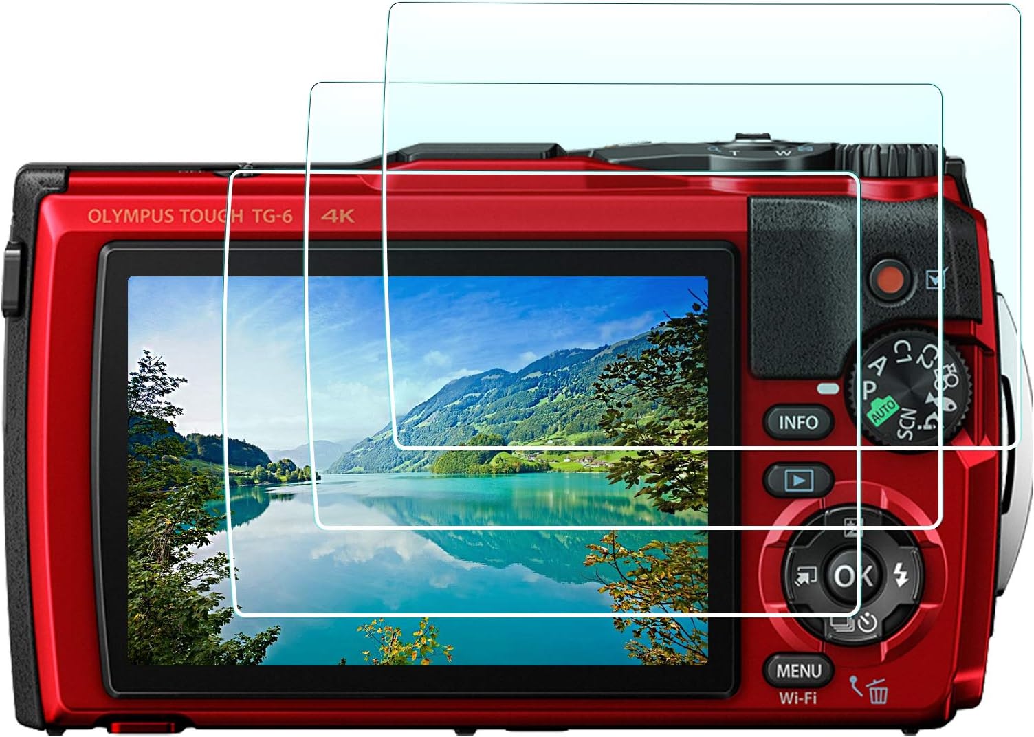 Amazon.com: iDaPro 2+2 Pack Lens Screen Protector for Olympus Tough TG ...