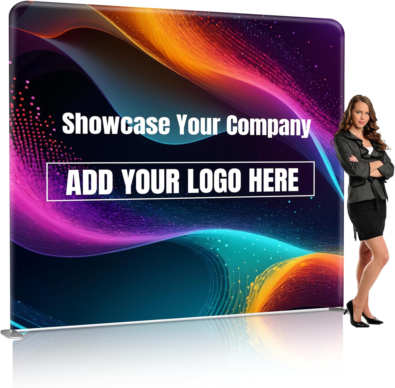 Amazon.com : Custom Straight Backdrop 7.5x7.5 Ft Trade Show Display ...