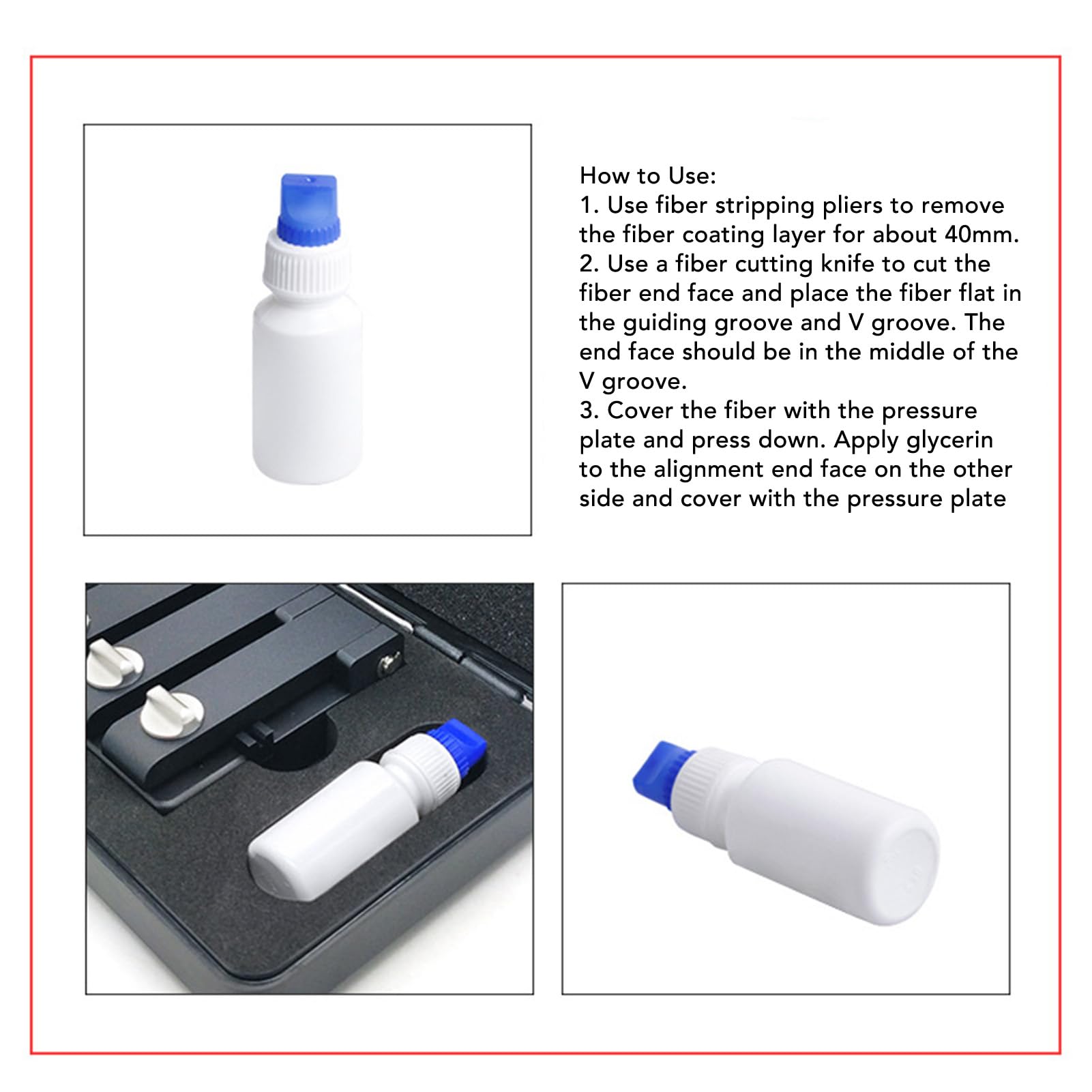 Snapklik.com : Optical Fiber V Groove Aligner, Fiber Optic Coupler For ...