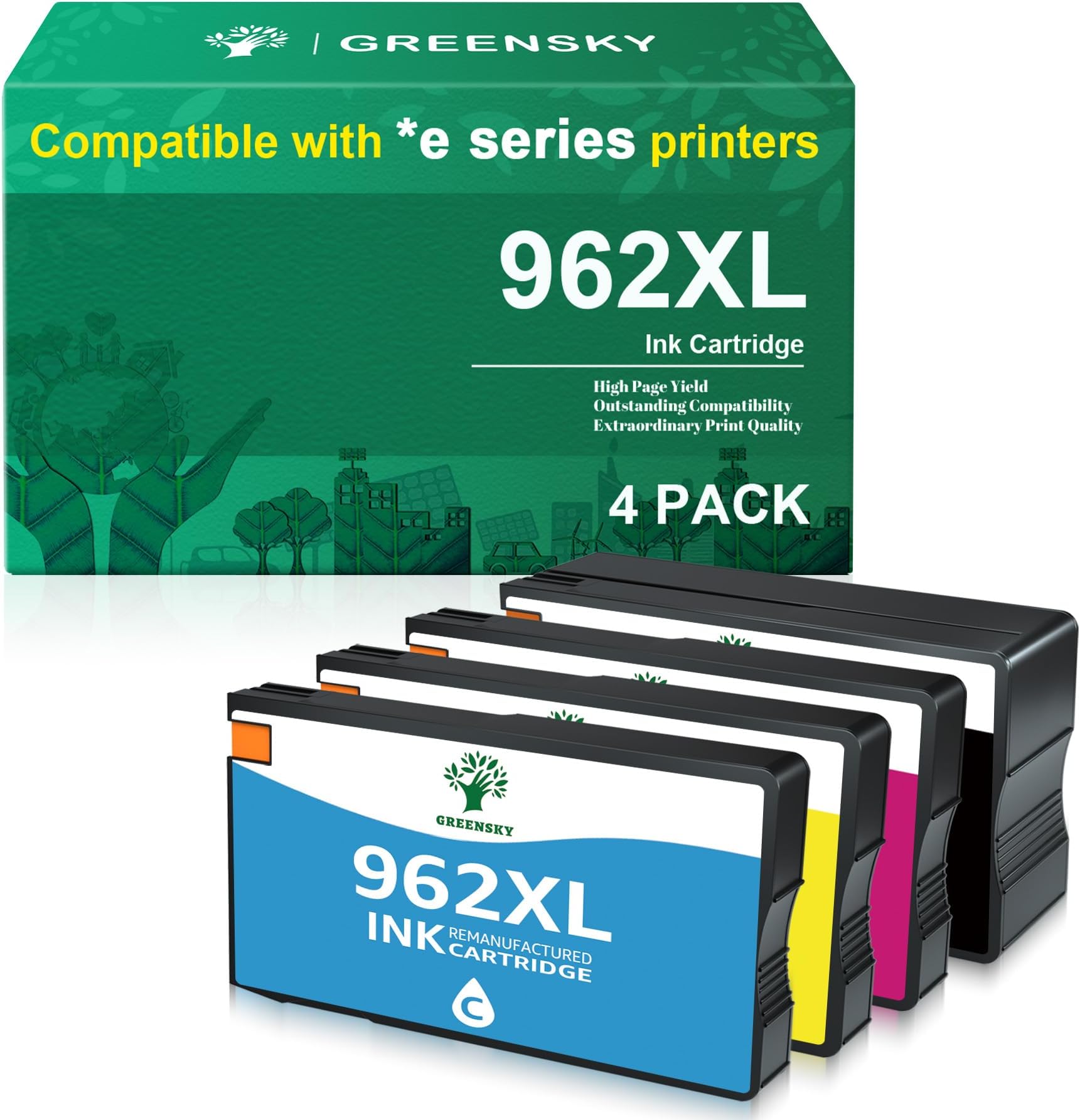 Amazon.com: LEMERO Remanufactured Ink Cartridge Replacement for HP ...