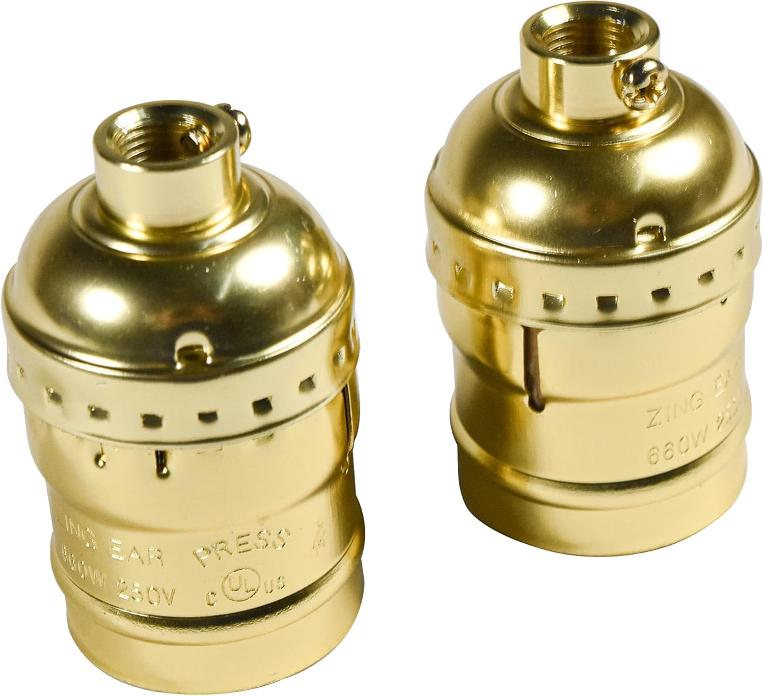 HQRP 2Pcs E26/E27 Bulb Socket Vintage 660W 250V Replacement Lamp Socket ...