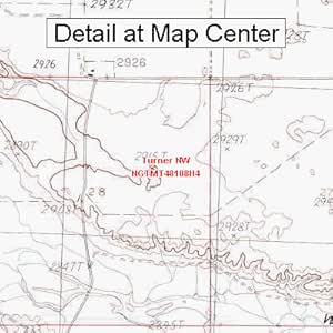 Amazon.com : USGS Topographic Quadrangle Map - Turner NW, Montana ...
