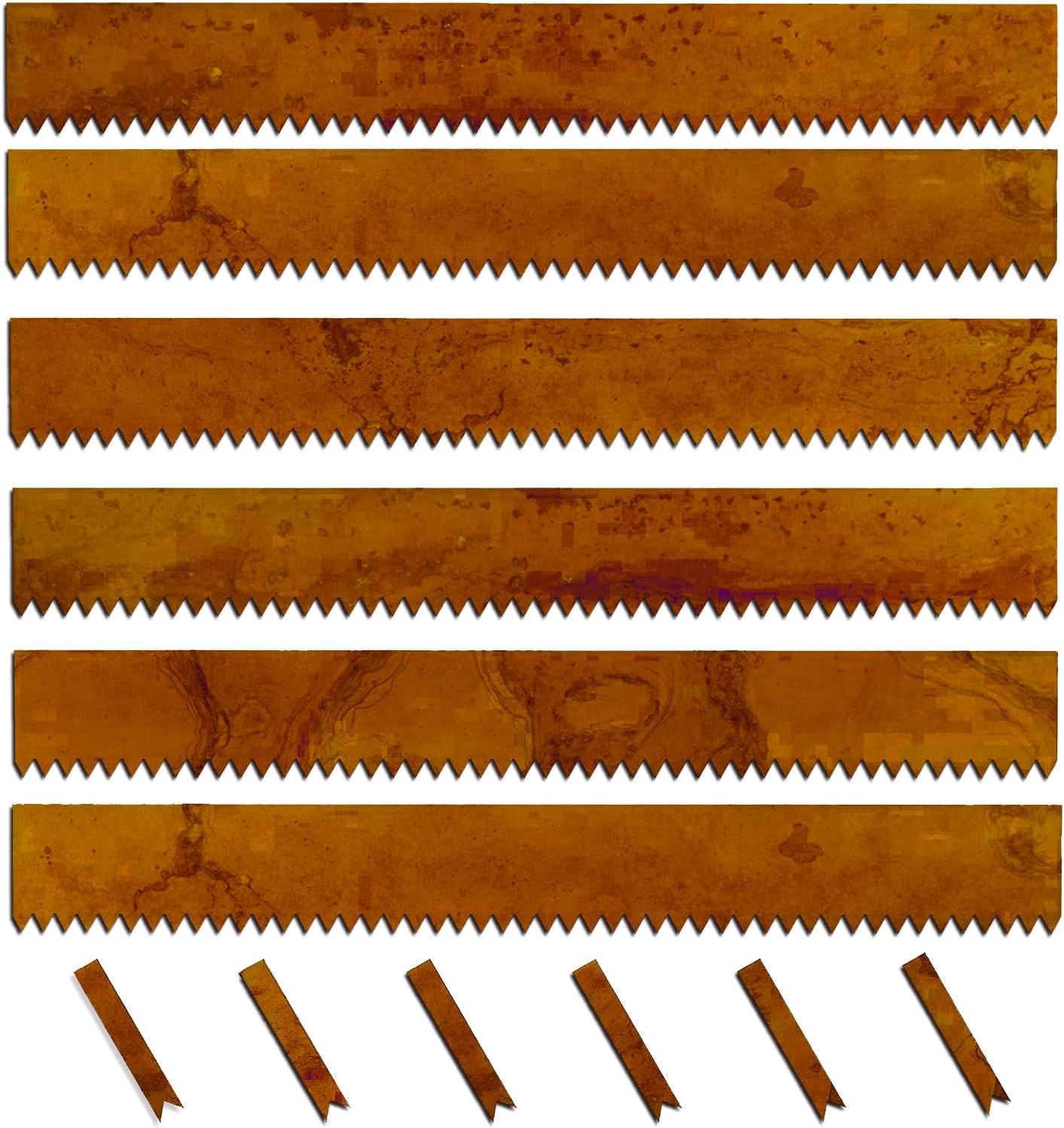 Amazon.com : BUYYAH Cor-Ten Steel Landscape Edging with Rust Patina ...