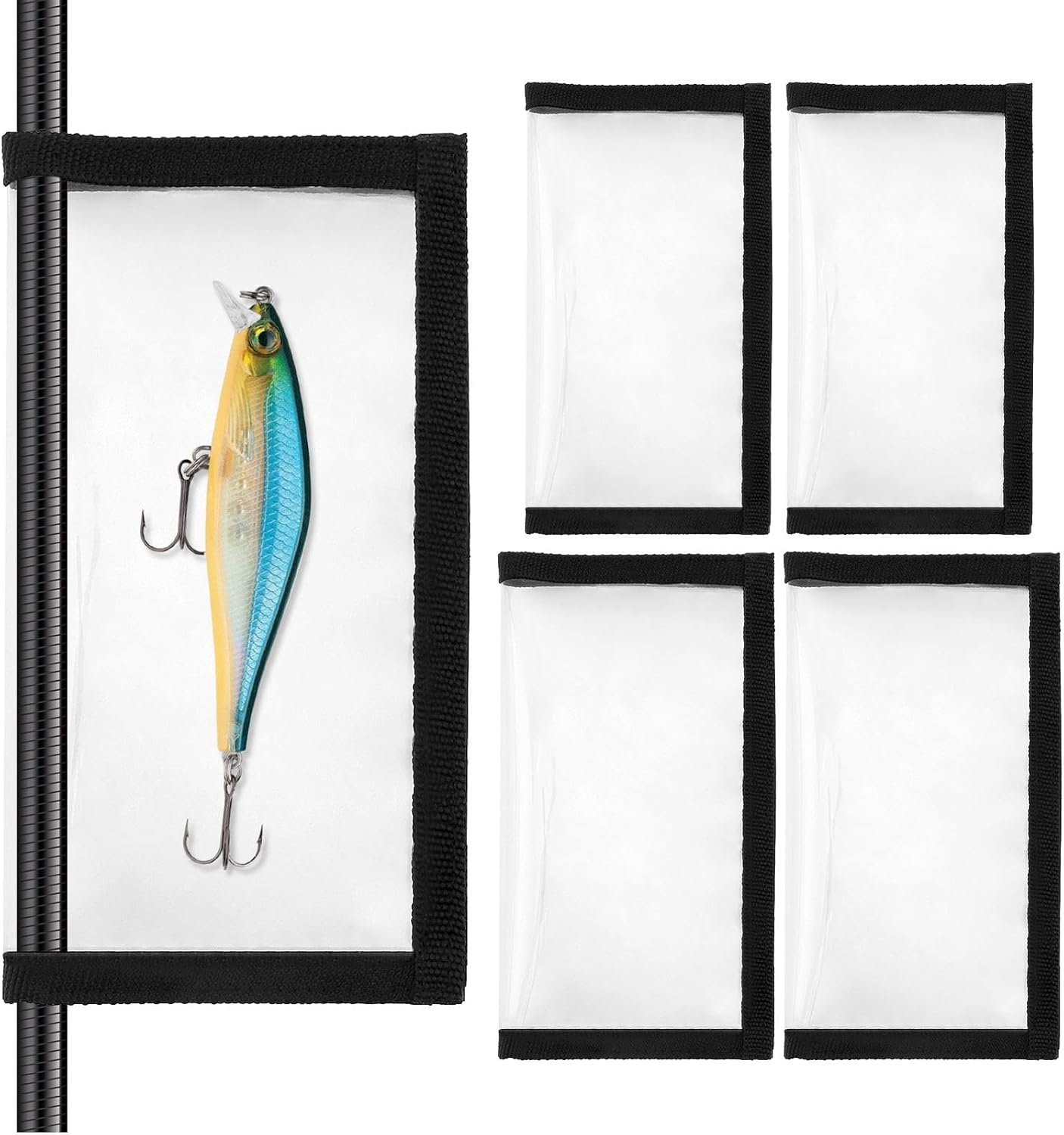 Amazon.com: 4pcs Fishing Lure Wraps, PVC Clear Fishing Bait Wraps ...