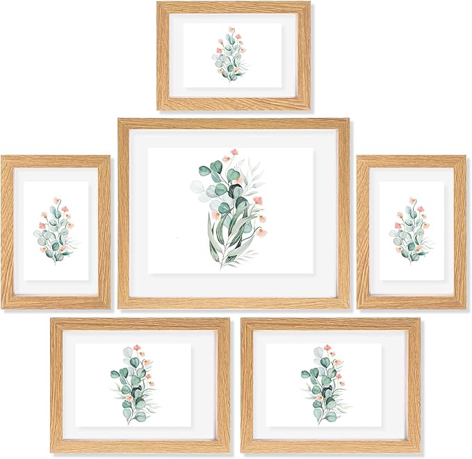 Amazon.com - 6 Floating Picture Frame Set Double Acrylic Collage ...