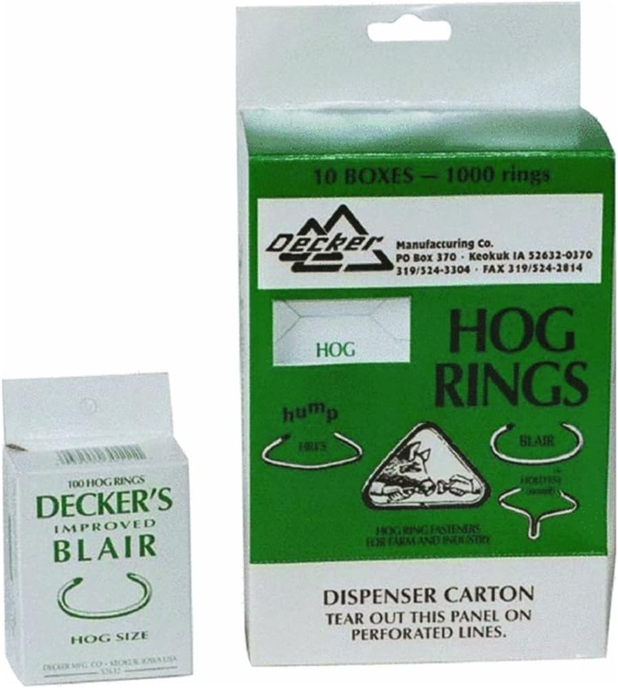 Amazon.co.jp: Decker Manufacturing#6Blair Hog Ring-100PC BLAIR HOG RING ...