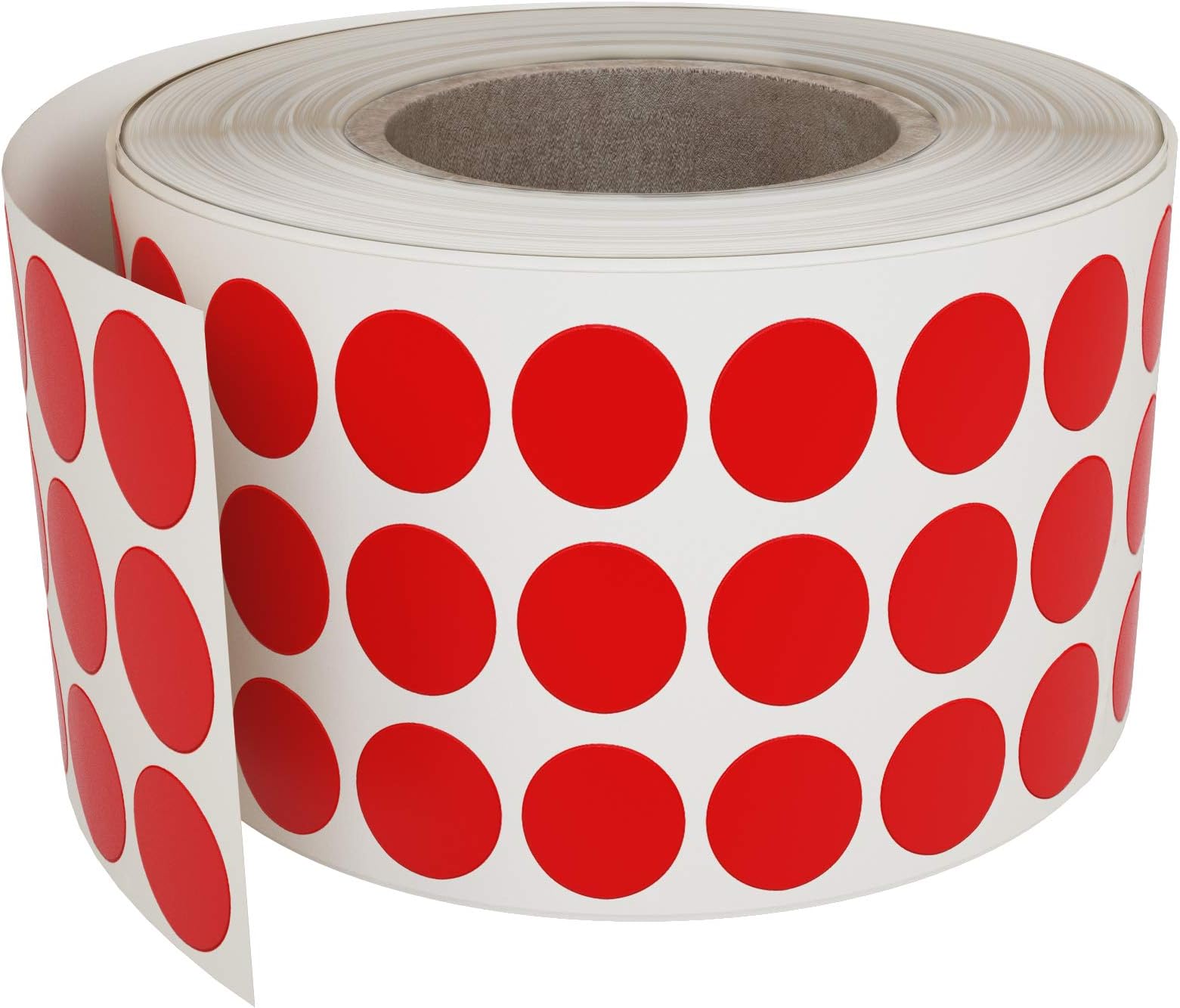 Royal Green Red Colour Coding Dot Stickers Roll 8mm Red Sticky Labels ...