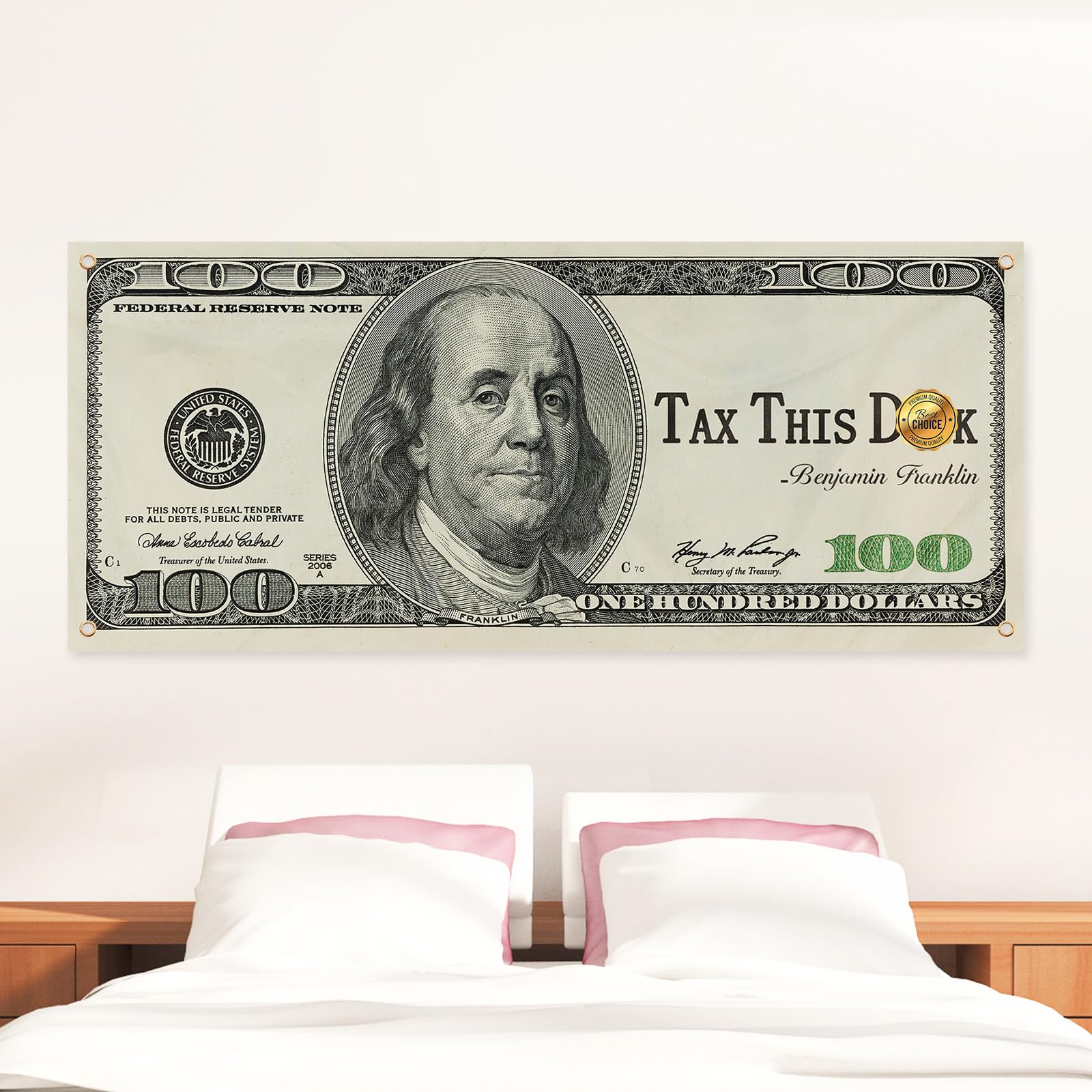 Funny Flag Motivational 100 Dollar Bill Large Life Size Money Flag Flag ...