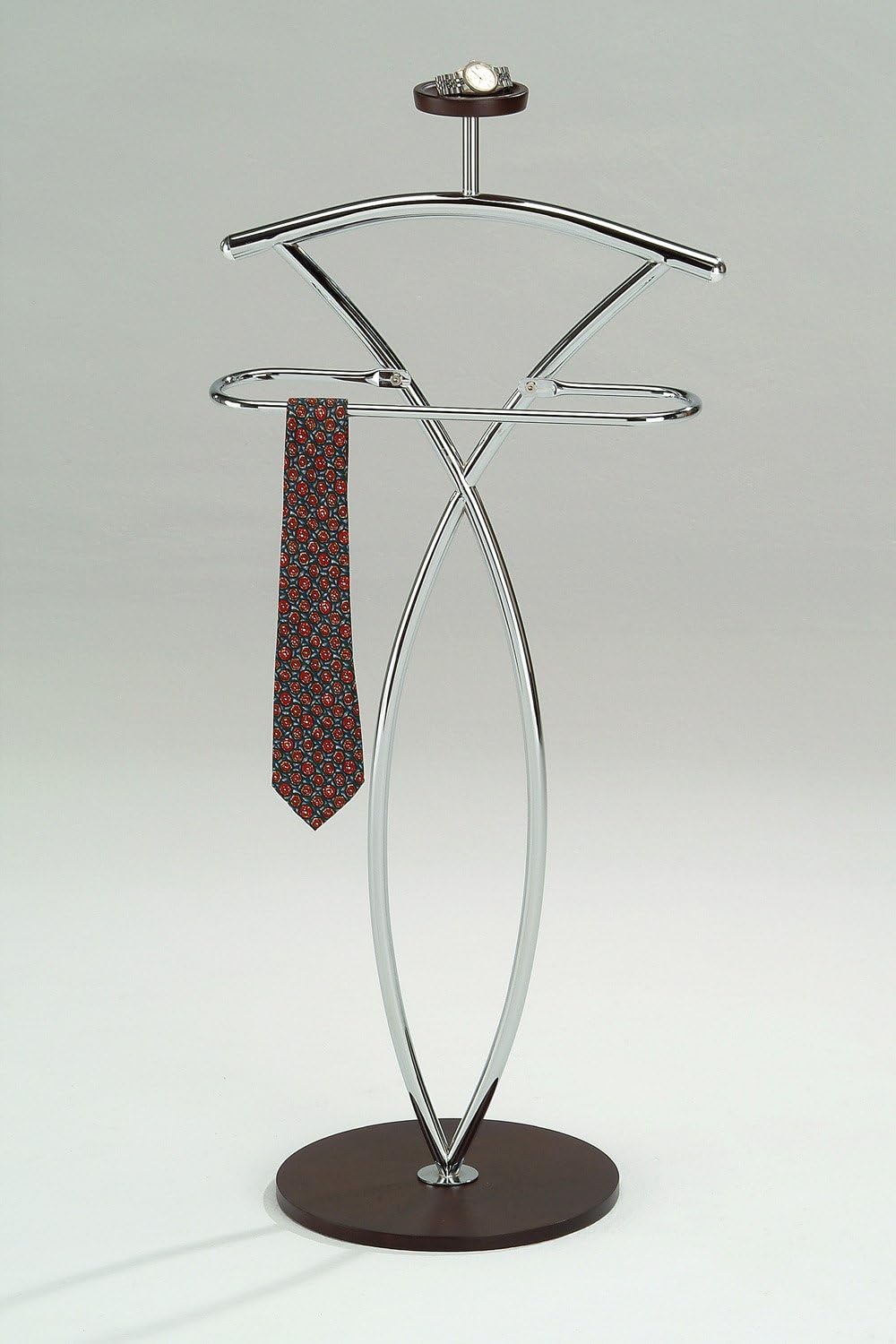 Amazon.com: King's Brand Walnut Finish Wood & Metal Suit Valet Rack ...