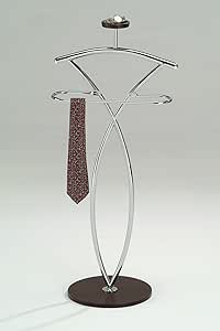 Amazon.com: King's Brand Walnut Finish Wood & Metal Suit Valet Rack ...