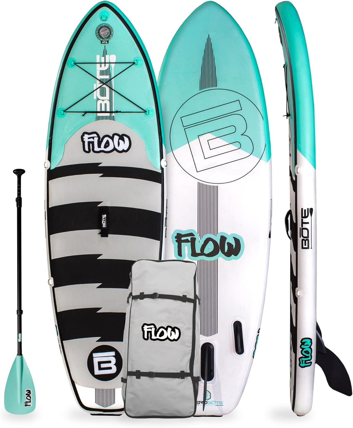 Amazon.com : Bote iSUP Flow Aero 8 Foot Kids Inflatable Stand Up Paddle ...