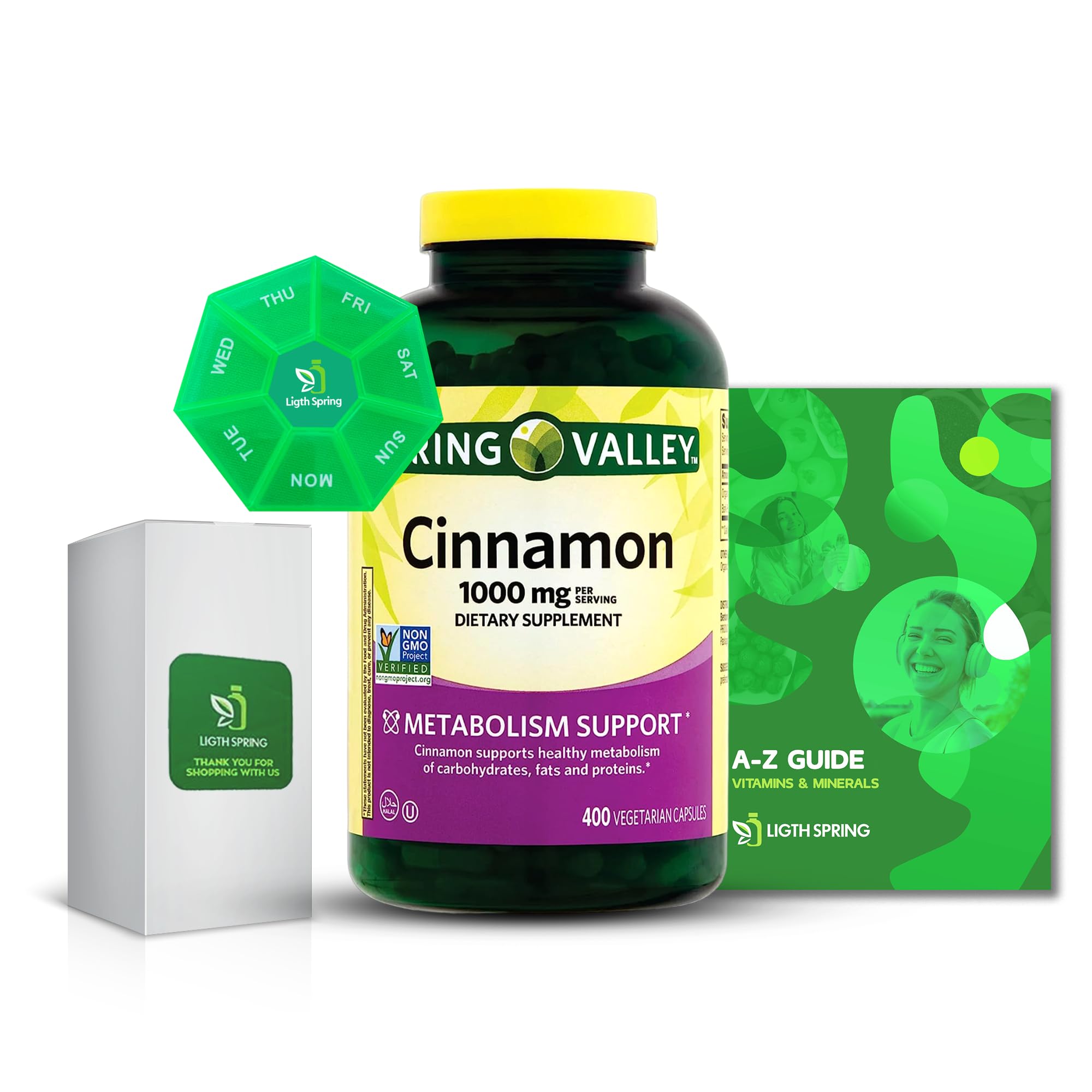 Amazon.com: Cinnamon 1000mg Dietary Supplement Capsules, 400 Count with ...