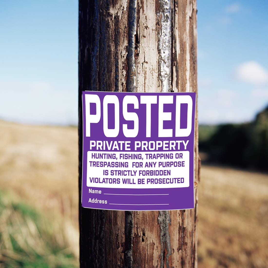 No Hunting Signs Purple Paint Markings Will Soon Mean No Trespassing In ...