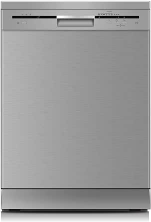 Sharp 12 Place Settings 6 Programs Free Standing Dishwasher, Steel - Qw ...