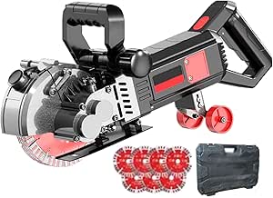 星姿 Electric Wall Chaser,8800w Handheld Concrete Wall Cutting Machine ...