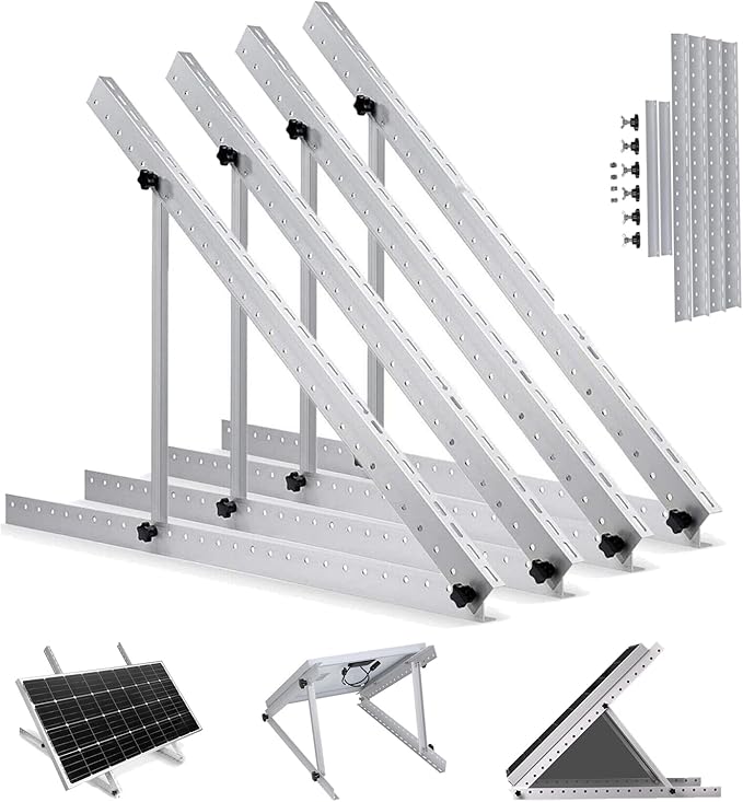 Amazon.com : Solar Panel Mount Brackets, 45'' Solar Panel Stand 2Pack ...