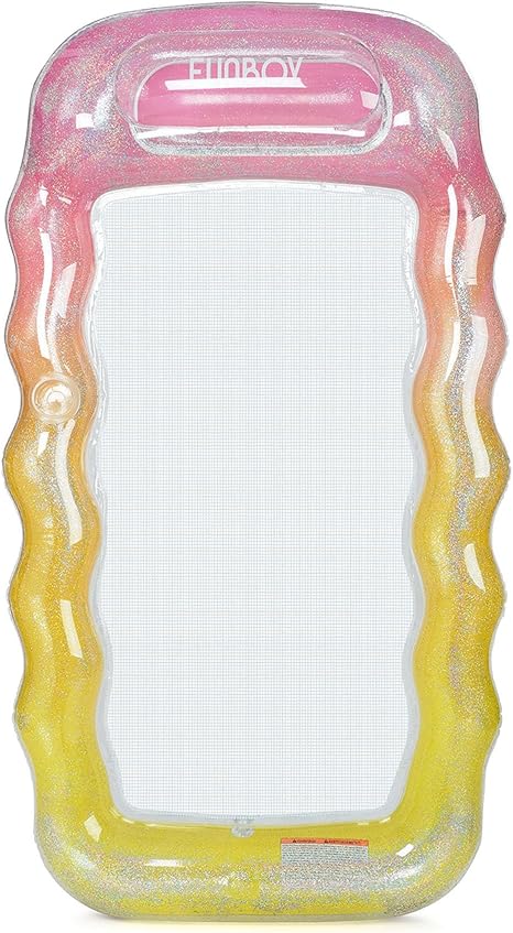 Amazon.com: FUNBOY Giant Inflatable Luxury Ombre Glitter Mesh Lounger ...