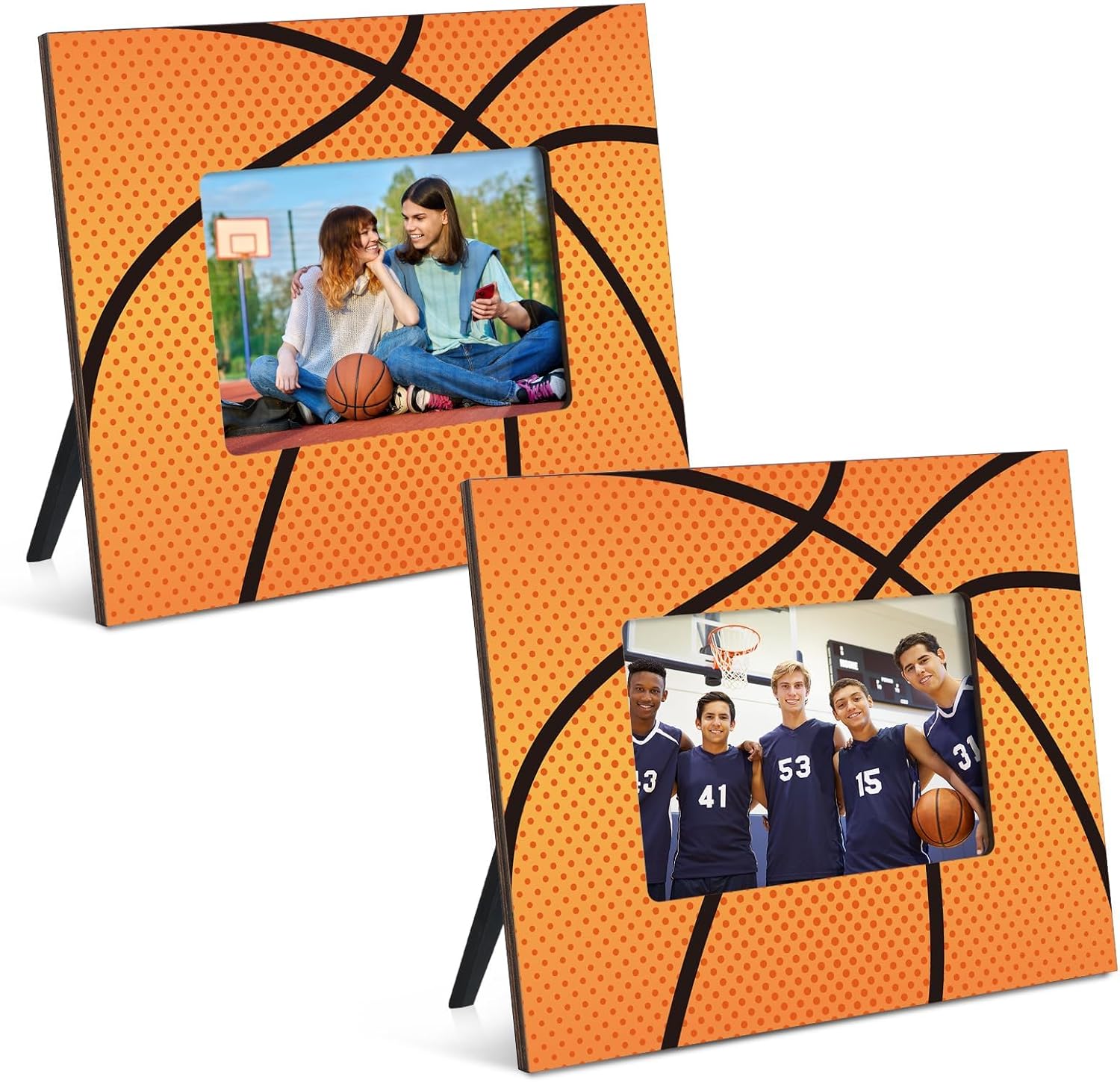 Amazon.com - clothmile 2 Pieces Basketball Picture Frame 4x6 Sport ...
