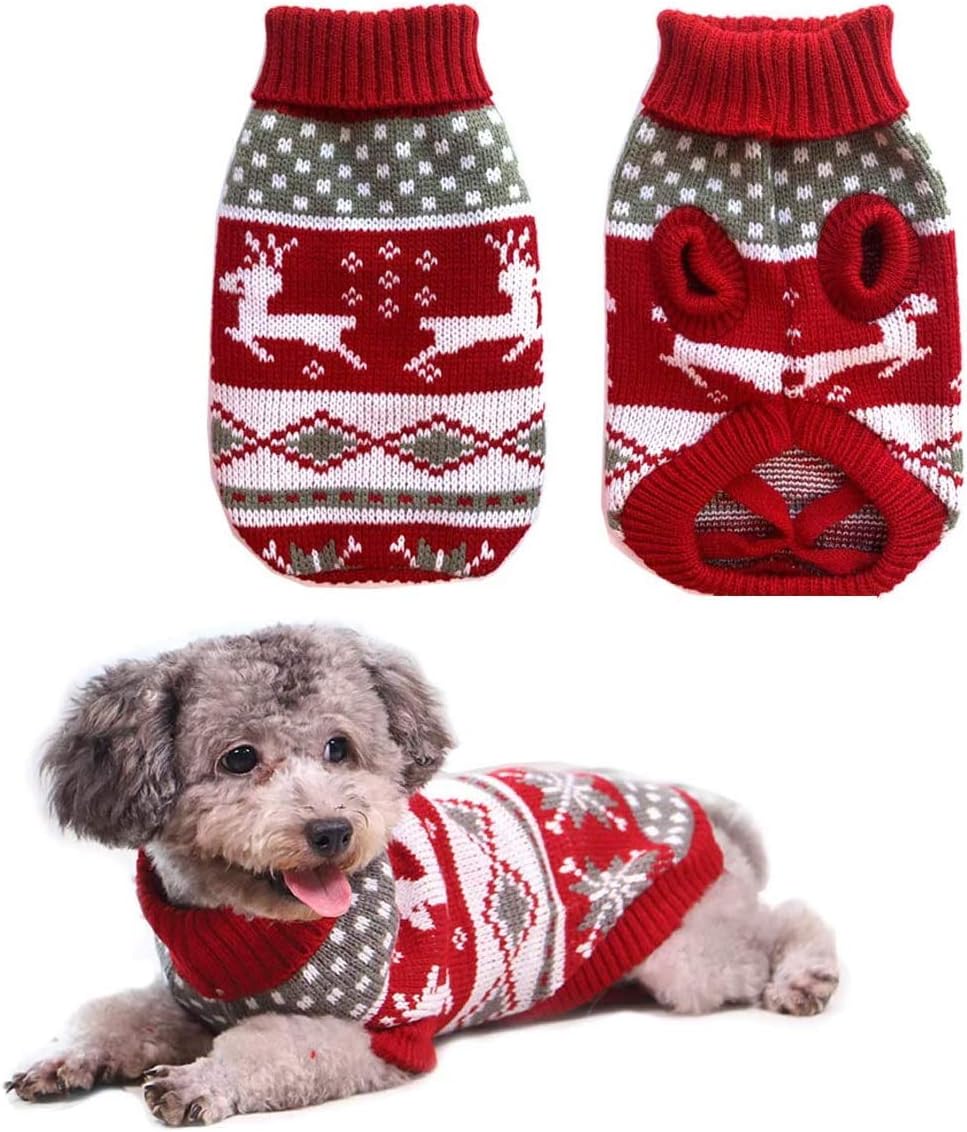 4 suéteres para perros de Navidad, Halloween, día festivo, suéteres ...