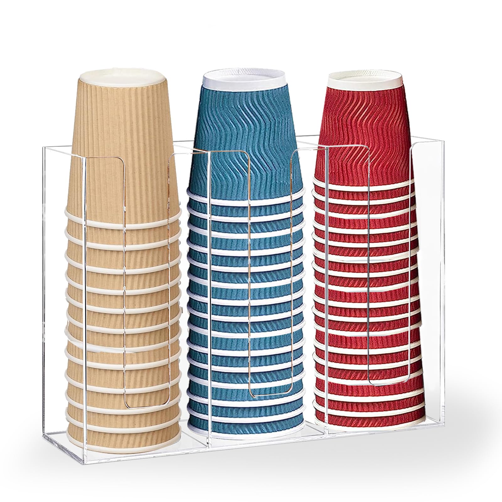 Amazon.com: Coffee Cup Dispenser For Counter,Disposable Cup Lids and ...