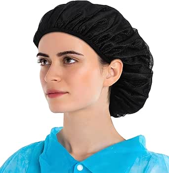 Amazon.com: ValueBargain Reusable Hair Net, 8Pcs Black Hair Nets Food ...