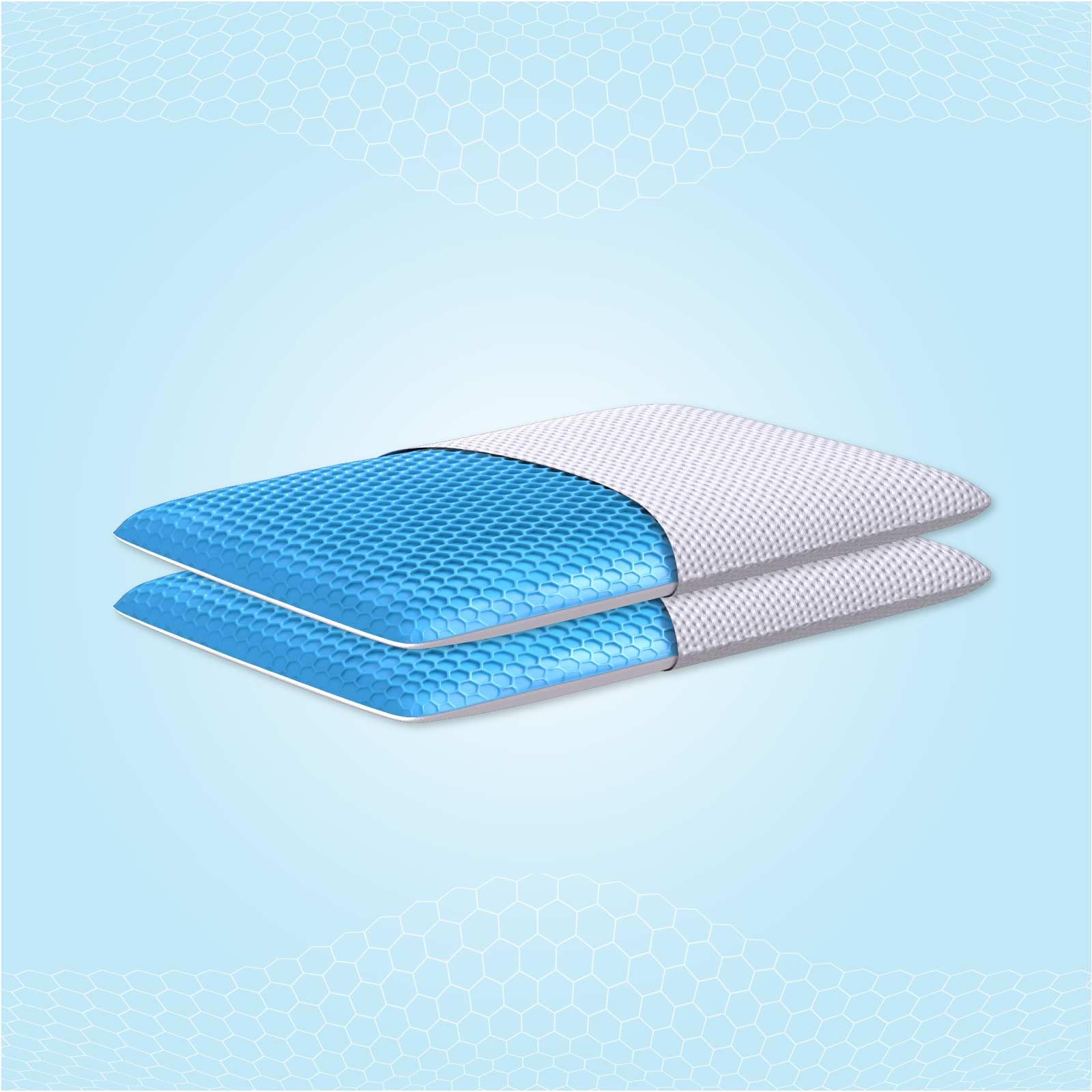 The Sleep Company SmartGRID Thin Pillow | for Stomach & Back Sleepers | Neck Pain Relief | Ultra ...