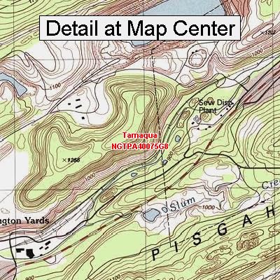 Amazon.com : USGS Topographic Quadrangle Map - Tamaqua, Pennsylvania ...