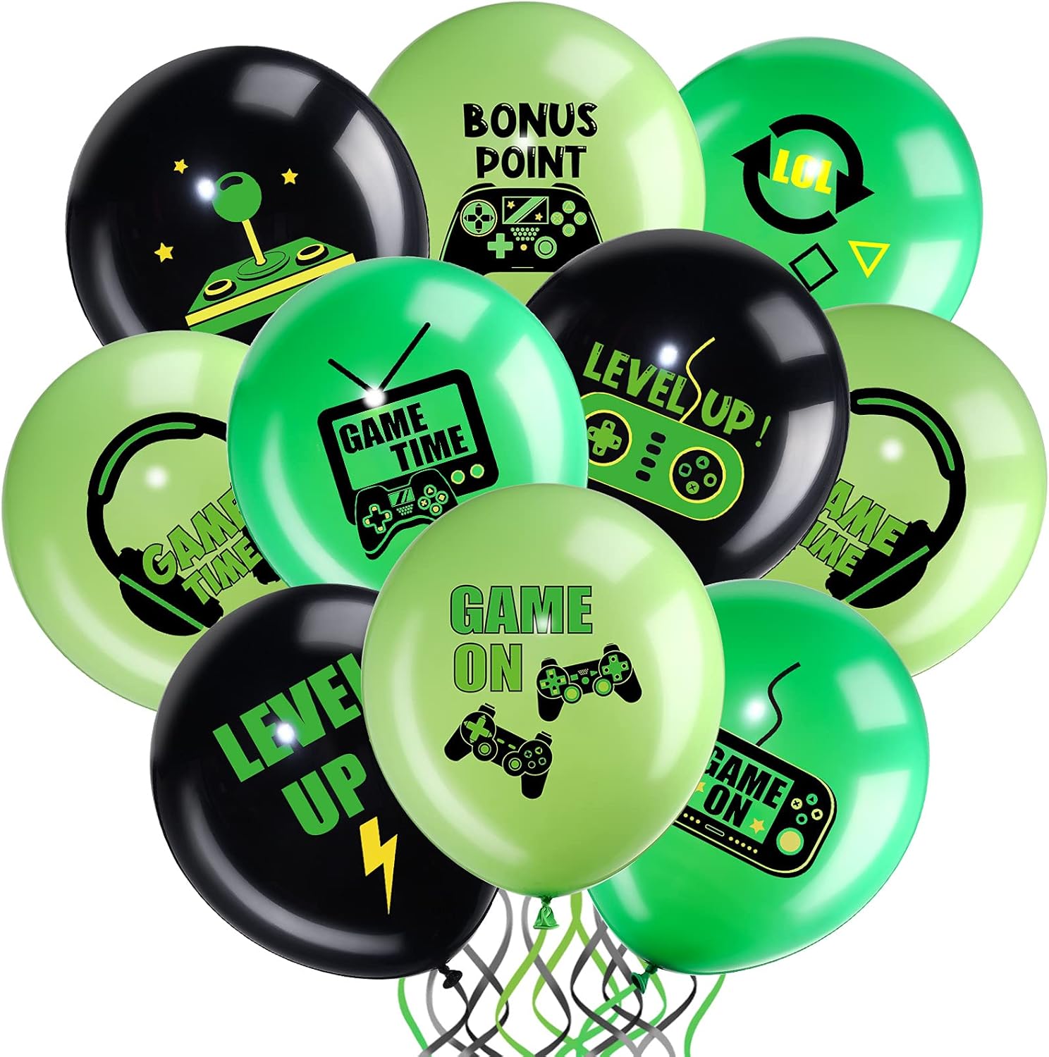 Amazon.com: Video Game Party Balloons Set Game Birthday Party Balloons ...