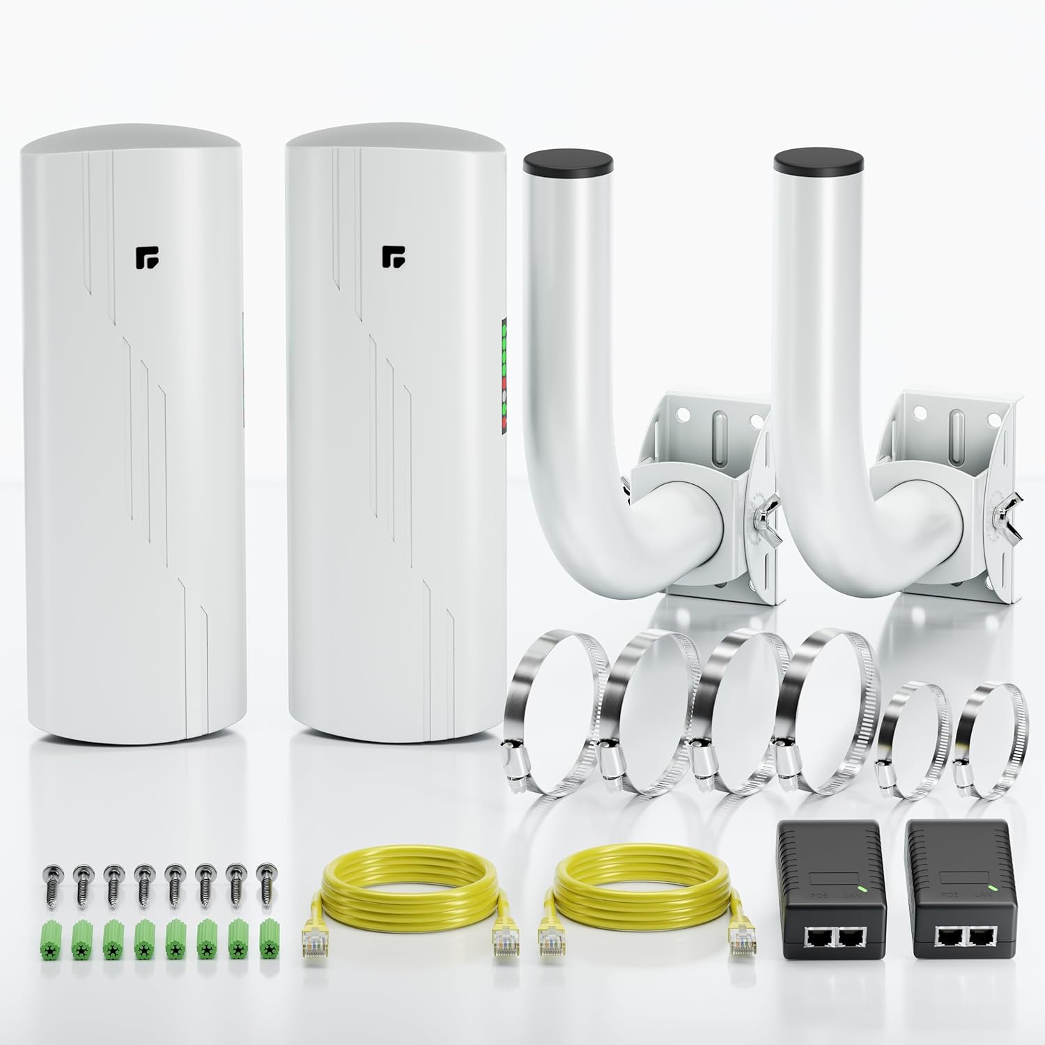 Amazon.com: Wireless Bridge Point to Point Outdoor WiFi with Poles ...