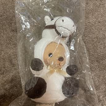 Amazon.co.jp: Rare Huis Ten Bosch Zodiac Bear Horse White Plush Toy ...