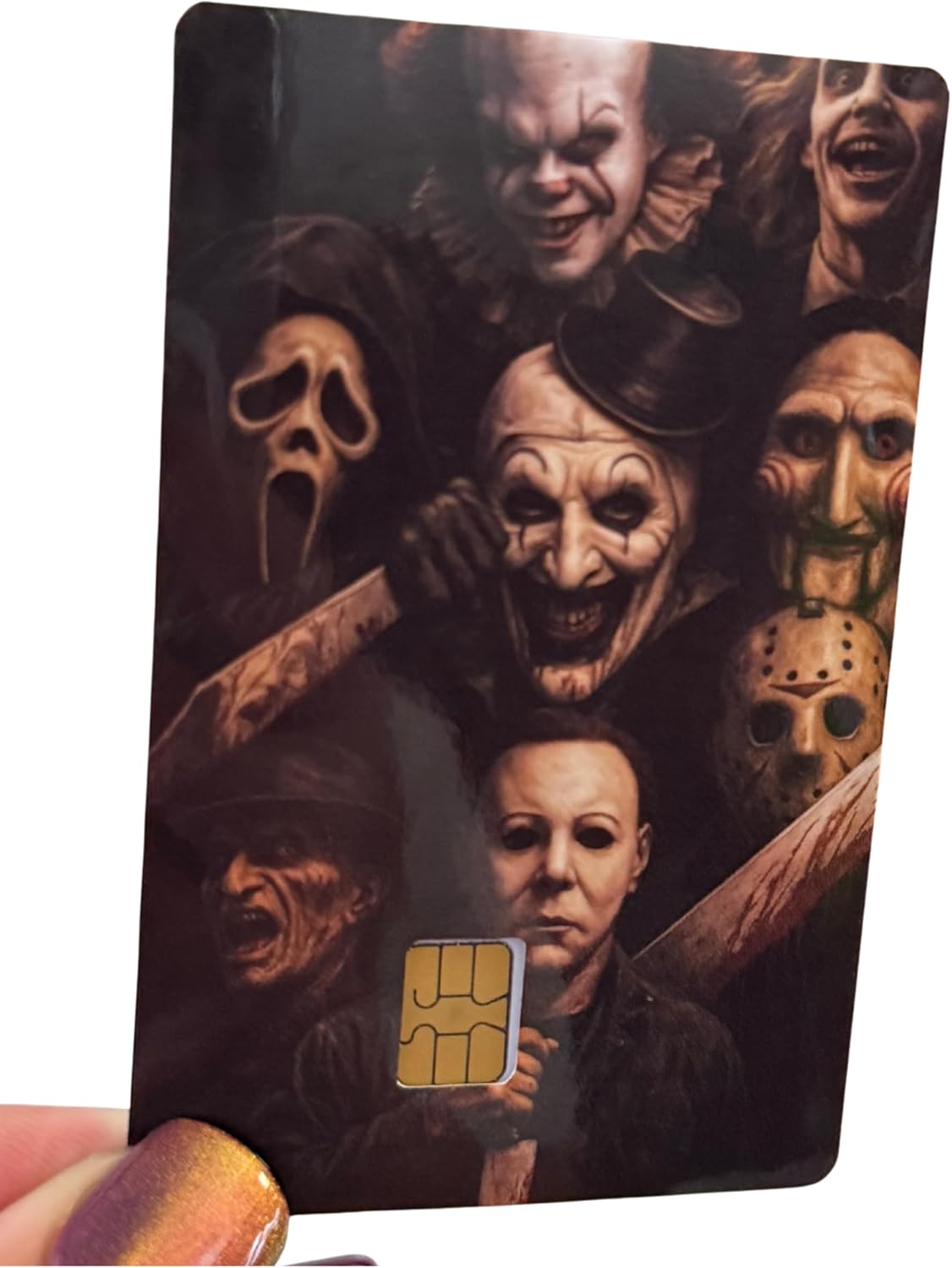 Amazon.com: Horror Legends Card Skin – Scary Movie Villains Credit ...