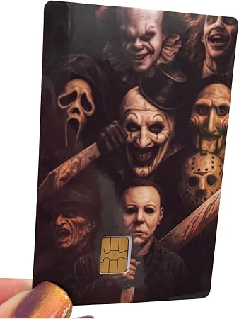Amazon.com: Horror Legends Card Skin – Scary Movie Villains Credit ...