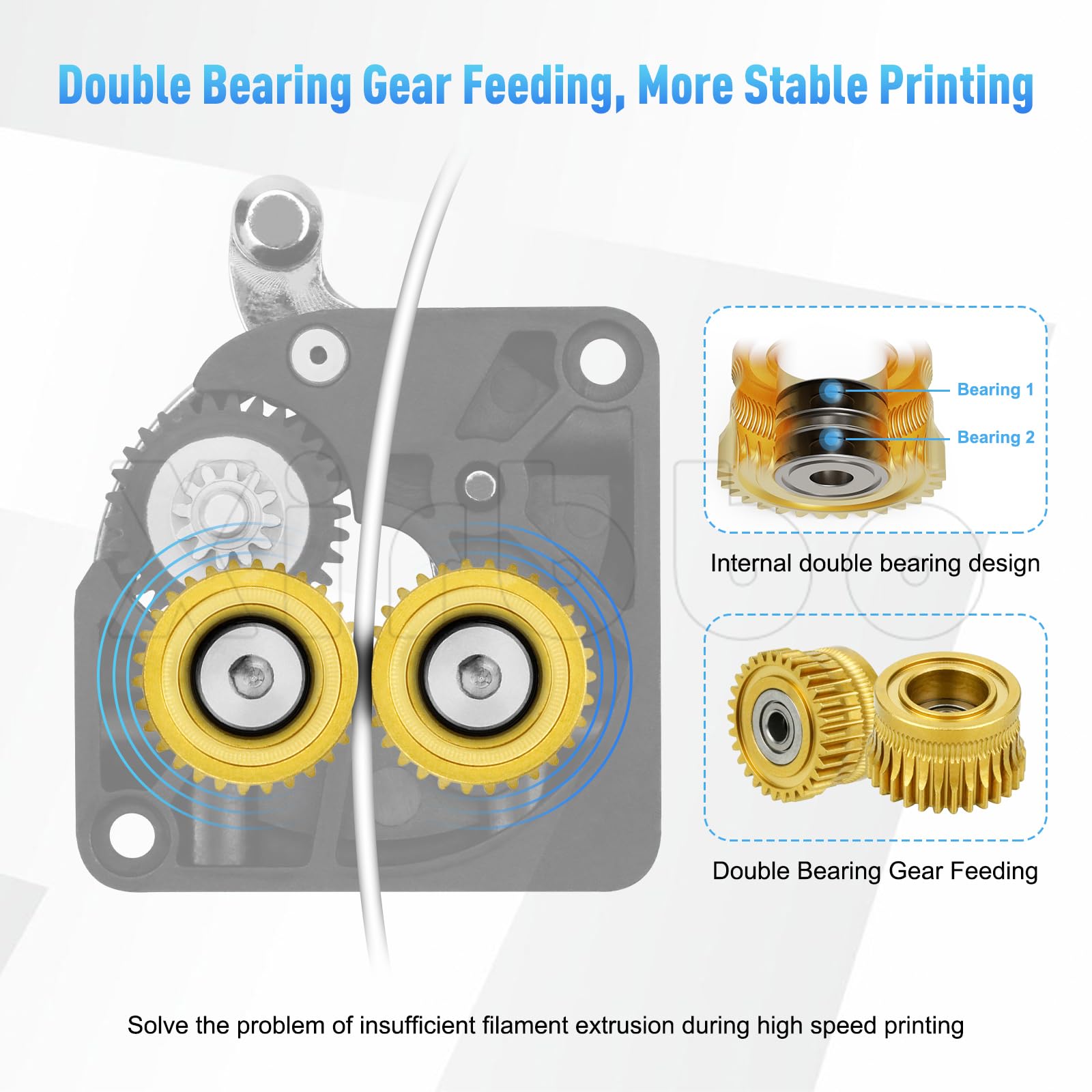 Snapklik.com : Upgrade K1 Max Extruder,k1 Double Bearing Gear Upgrade ...