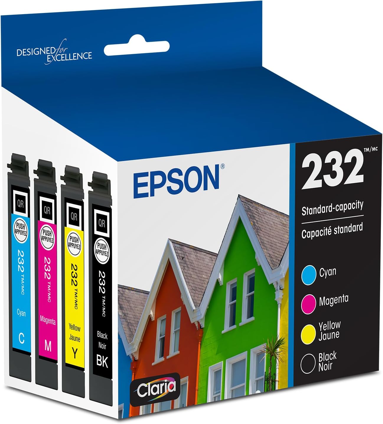 Amazon.com: EPSON 232 Claria Ink Standard Capacity Black & Color ...