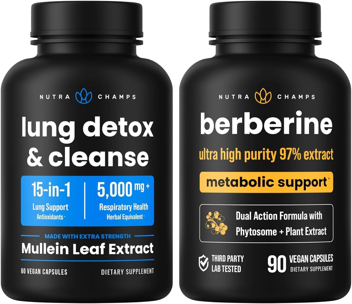 Amazon.com: NutraChamps Complete Respiratory & Metabolic Support: Lung ...