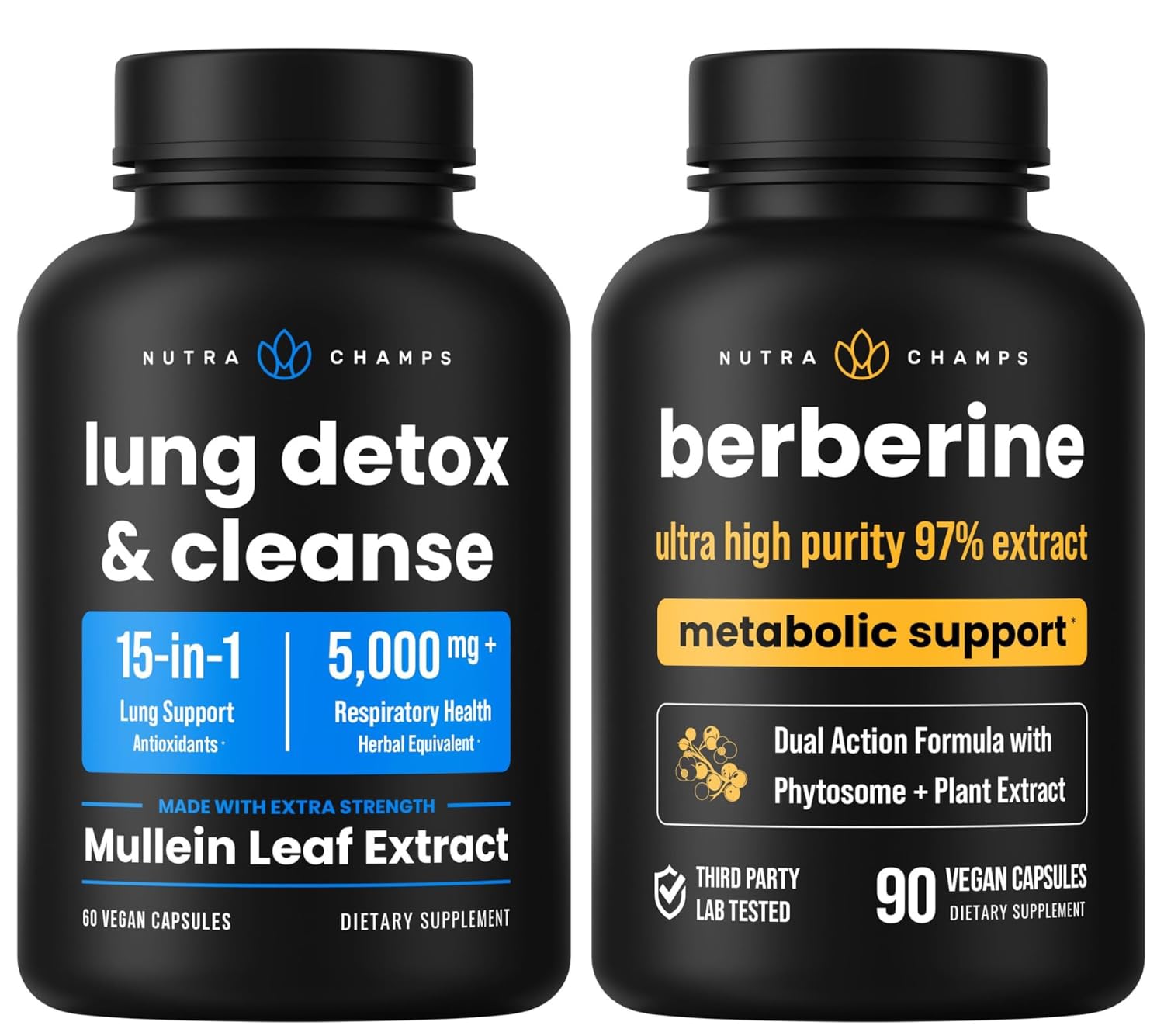 Amazon.com: NutraChamps Complete Respiratory & Metabolic Support: Lung ...