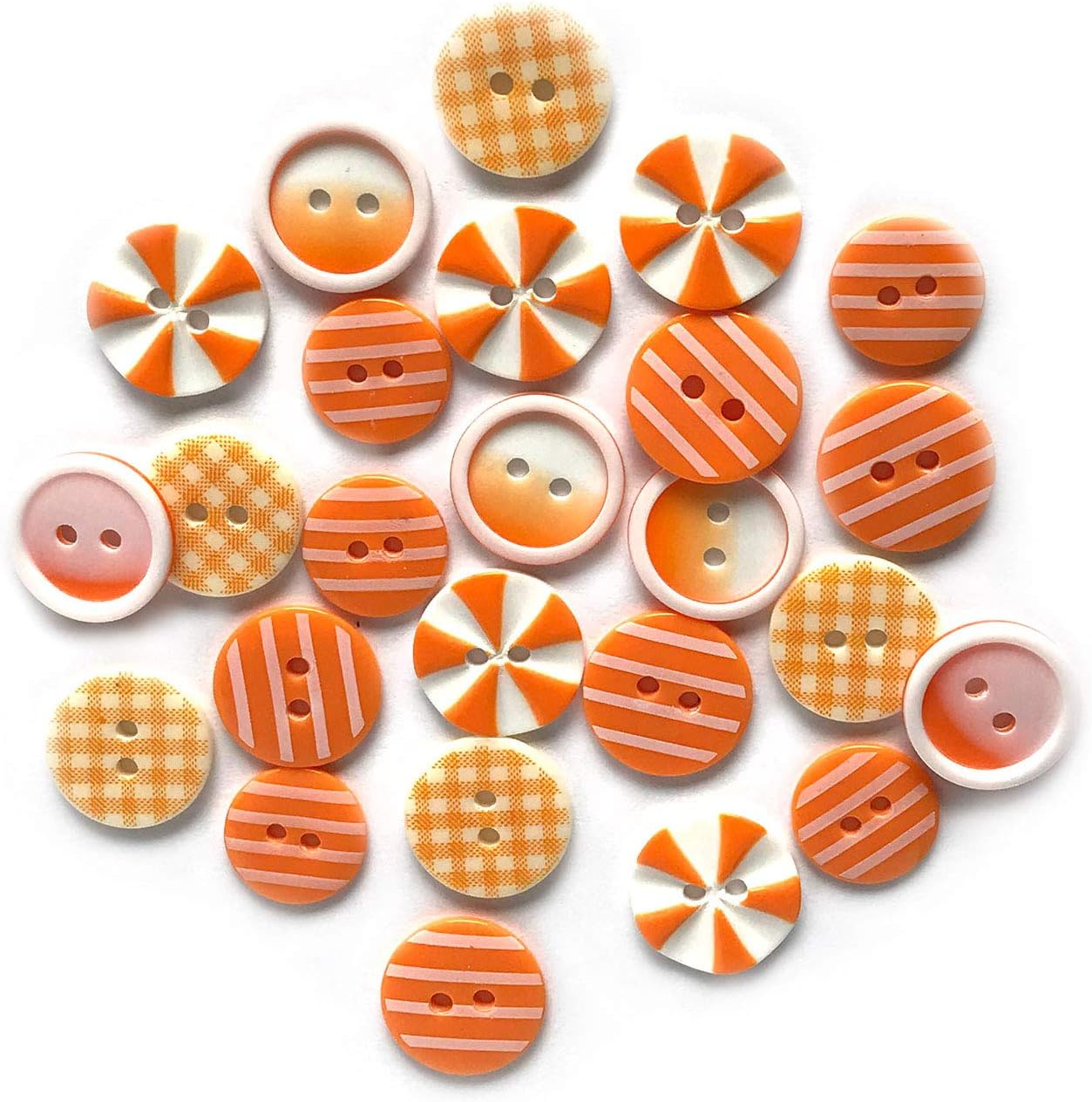 Amazon.com: Buttons Galore Printed Craft & Sewing Buttons - Orange ...