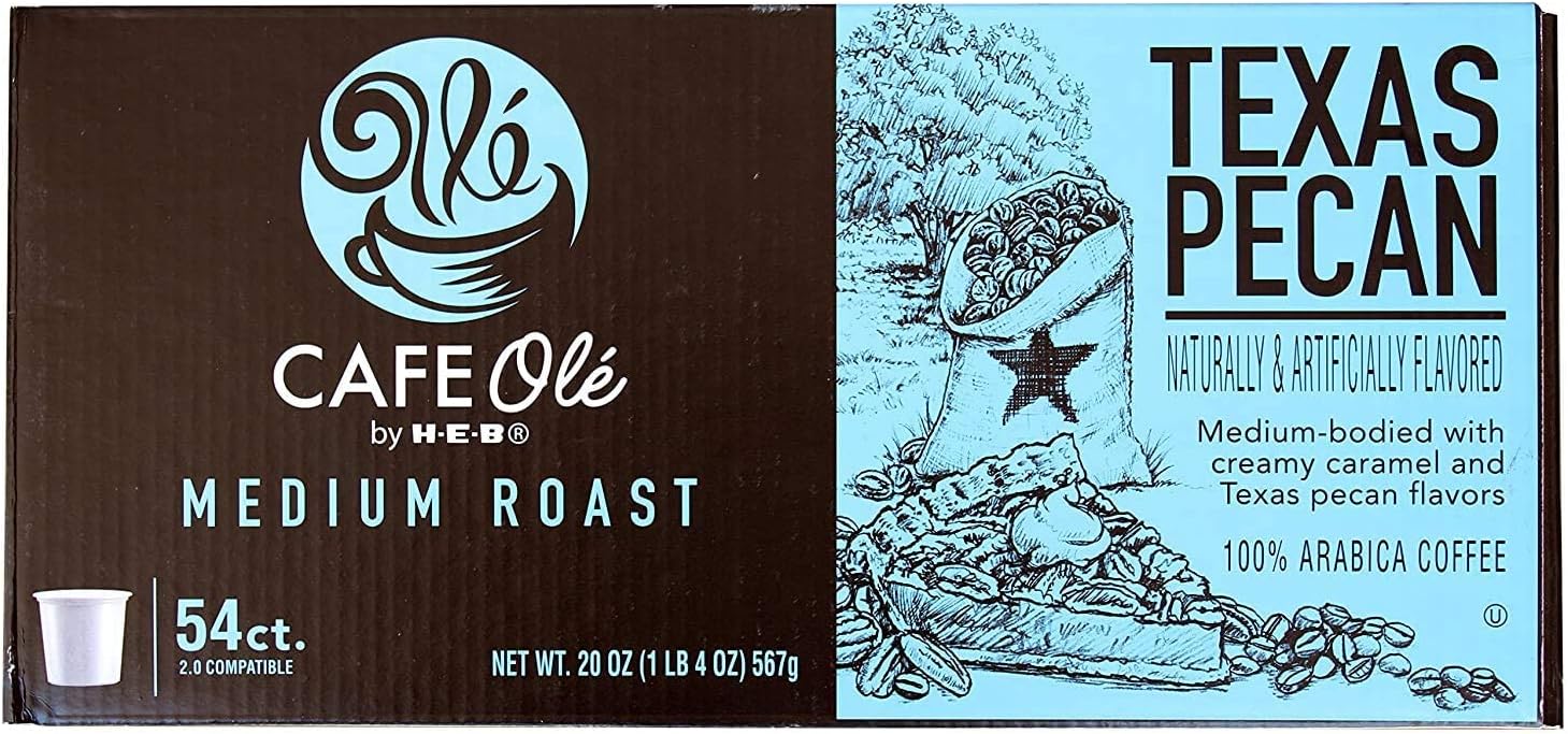 Amazon.com : HEB Cafe Ole Ground Coffee 12oz Bag (Pack of 3) (Texas ...