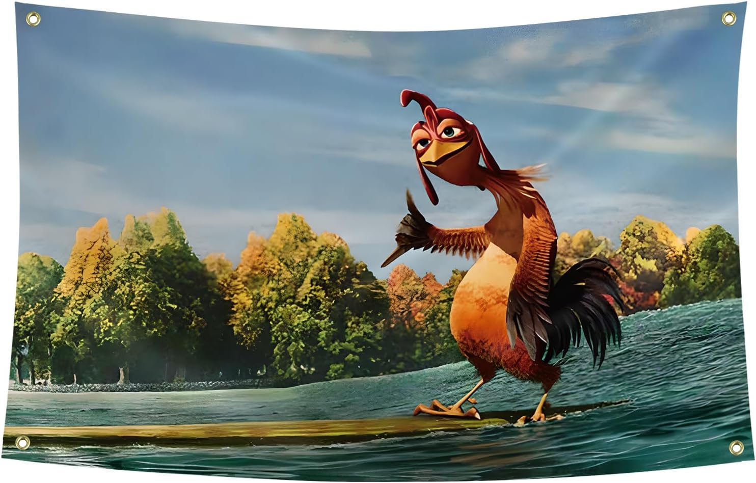 Amazon.com: Chicken Flag 3x5 ft Funny Wall Flag for Man Cave, College ...