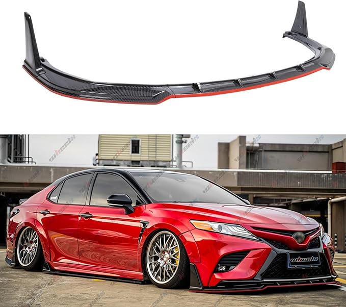 Amazon.com: WheelX 5Pcs Front Bumper Lip Spoiler Splitter Compatible ...