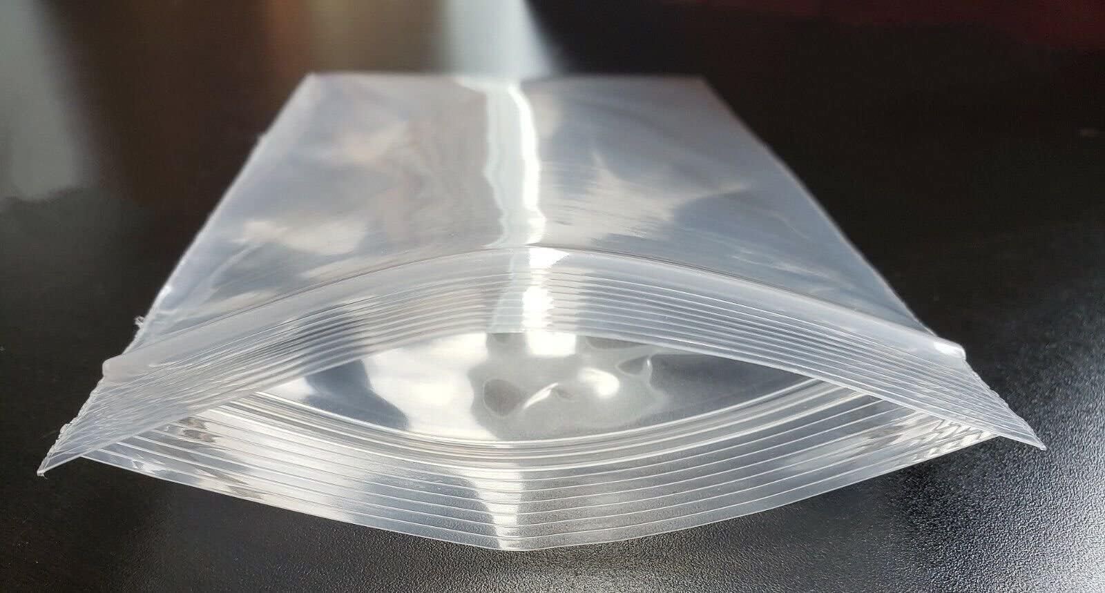 Amazon.com: 100 Pcs of 3" x 5" Resealable Plastic Bags Zip Seal 6 Mil Thick Reclosable Top Lock ...