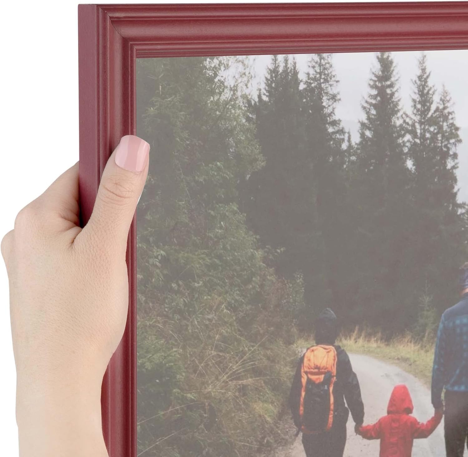 Amazon.com - ArtToFrames 12x22 inch Red Stain on Red Oak Wood Picture ...