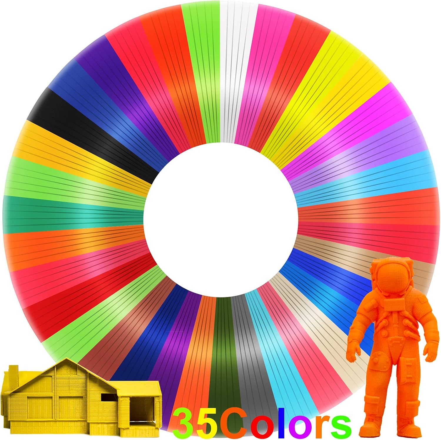 Amazon.com: 35 Colors PLA 3D Pen Filament Refills 3D Pen Refills PLA ...