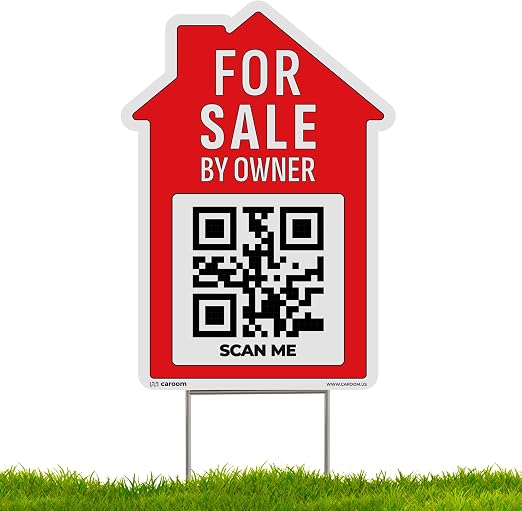 Amazon.com : 12'' x 17'' for Sale by Owner Yard Sign (1-Pack) - Double ...