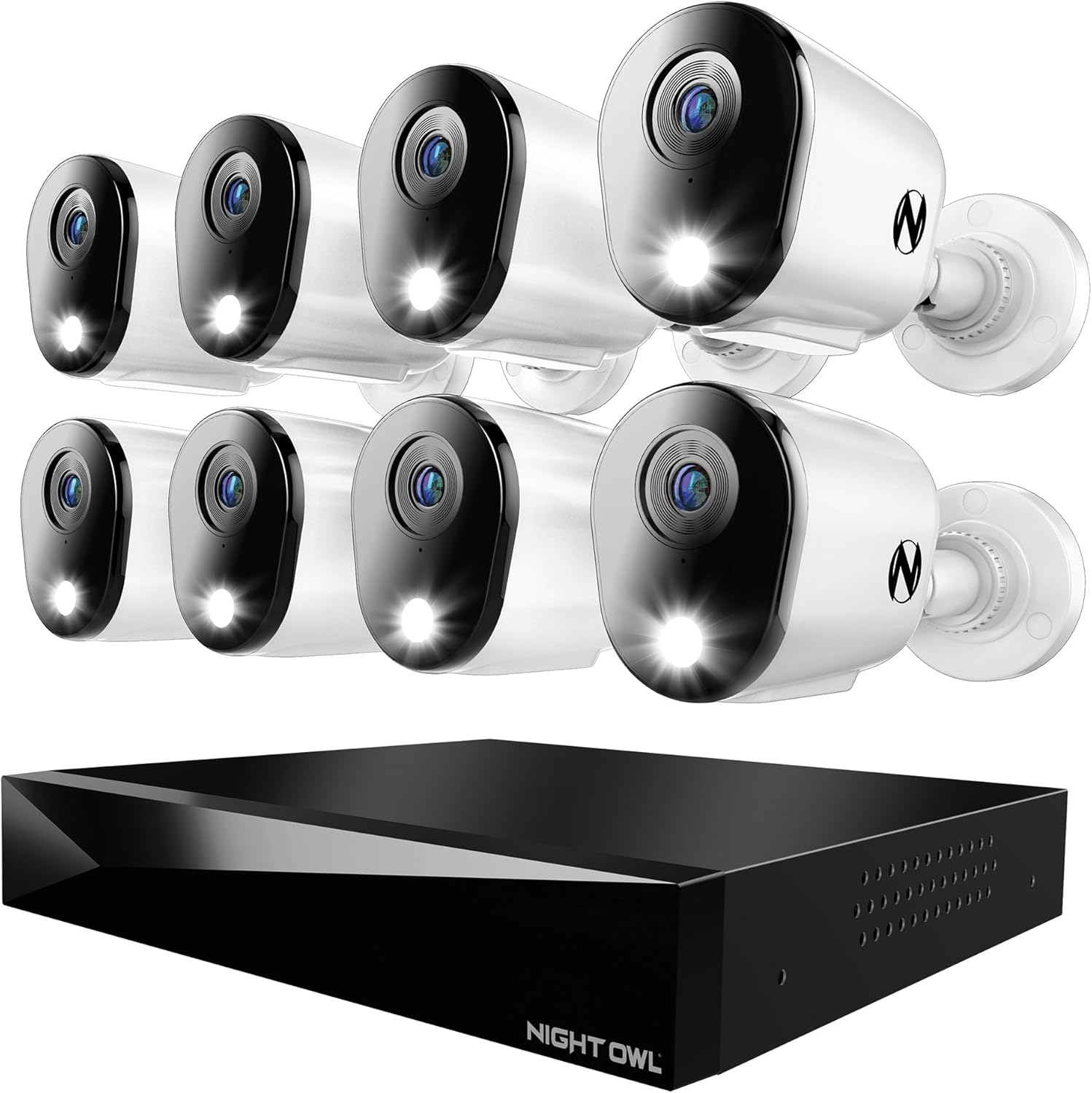 Amazon.com : Night Owl 2-Way Audio 12 Channel DVR Video Home Security ...