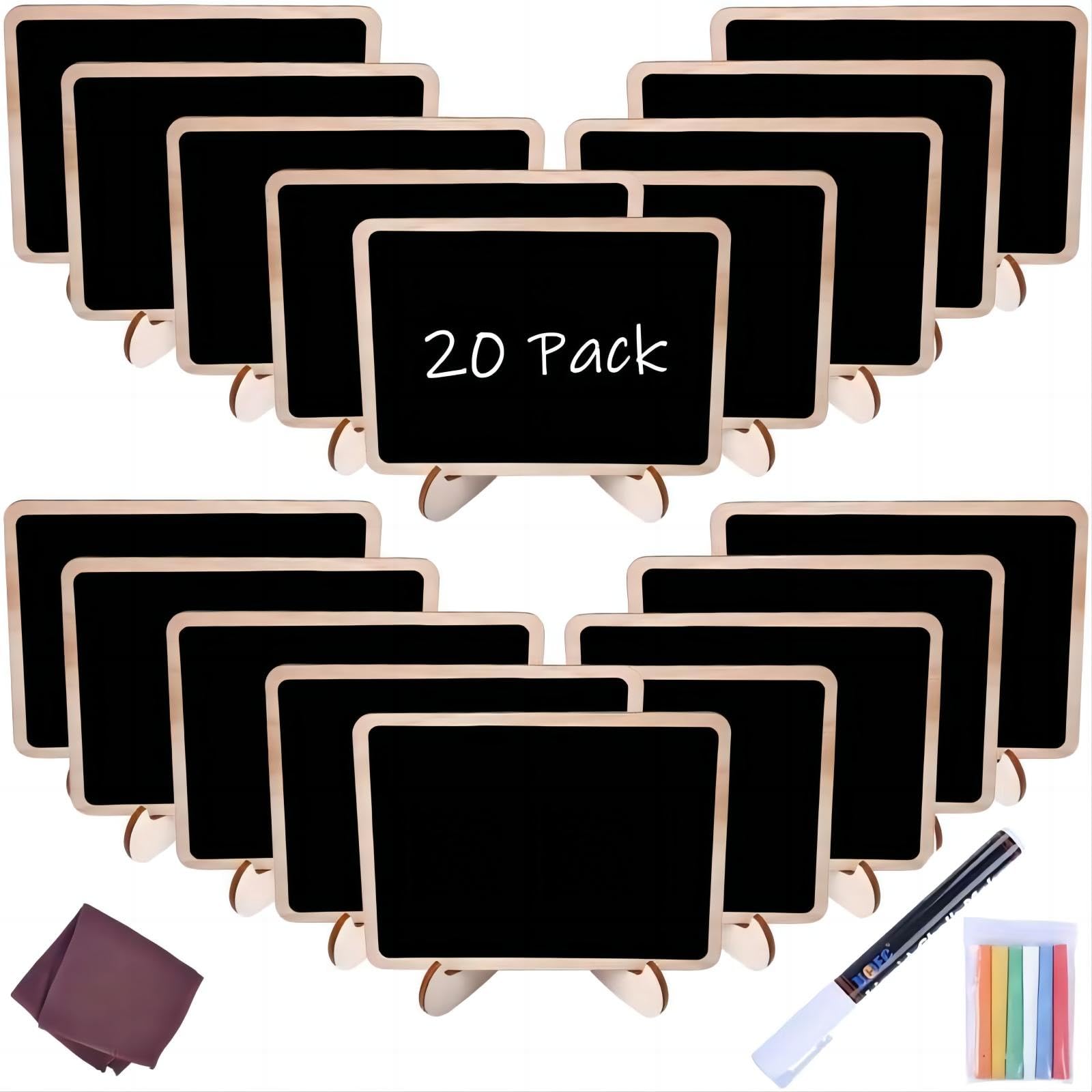Snapklik.com : UCEC 20 Pack Chalkboard Labels Mini Chalkboards Signs ...